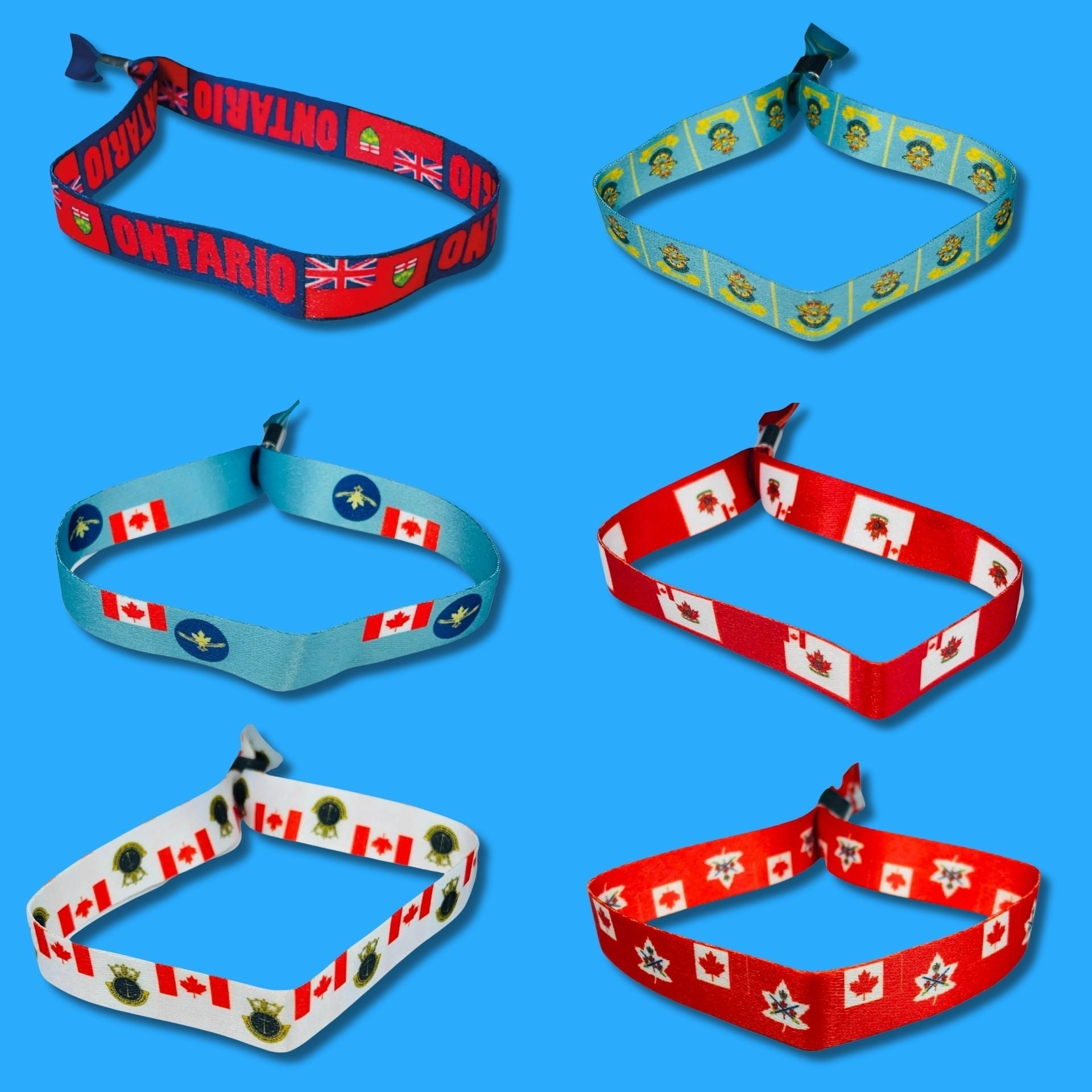 Pulseras Tela - Banderas Canada– Astur Pins