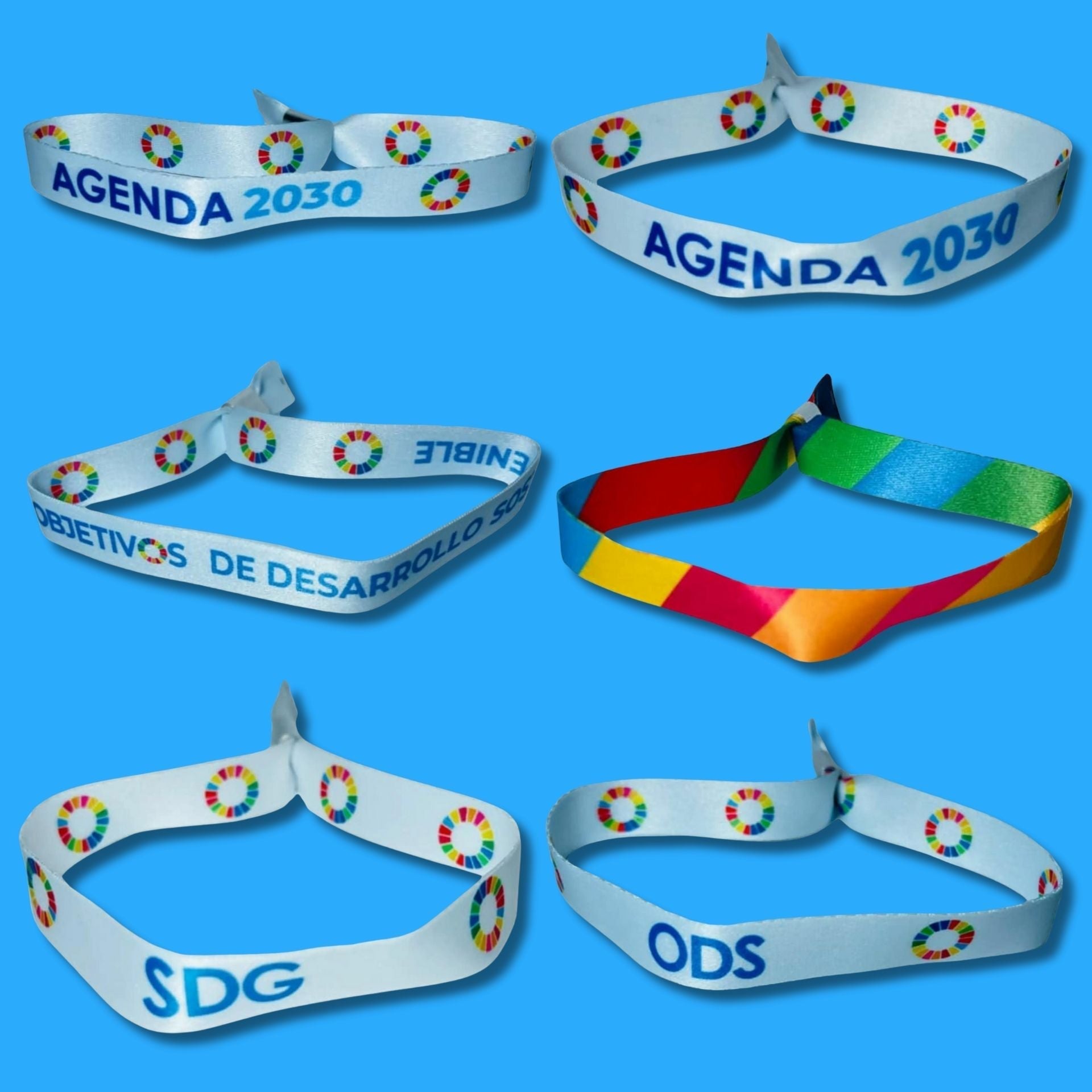Pulseras Tela - ODS - Agenda 2030– Astur Pins