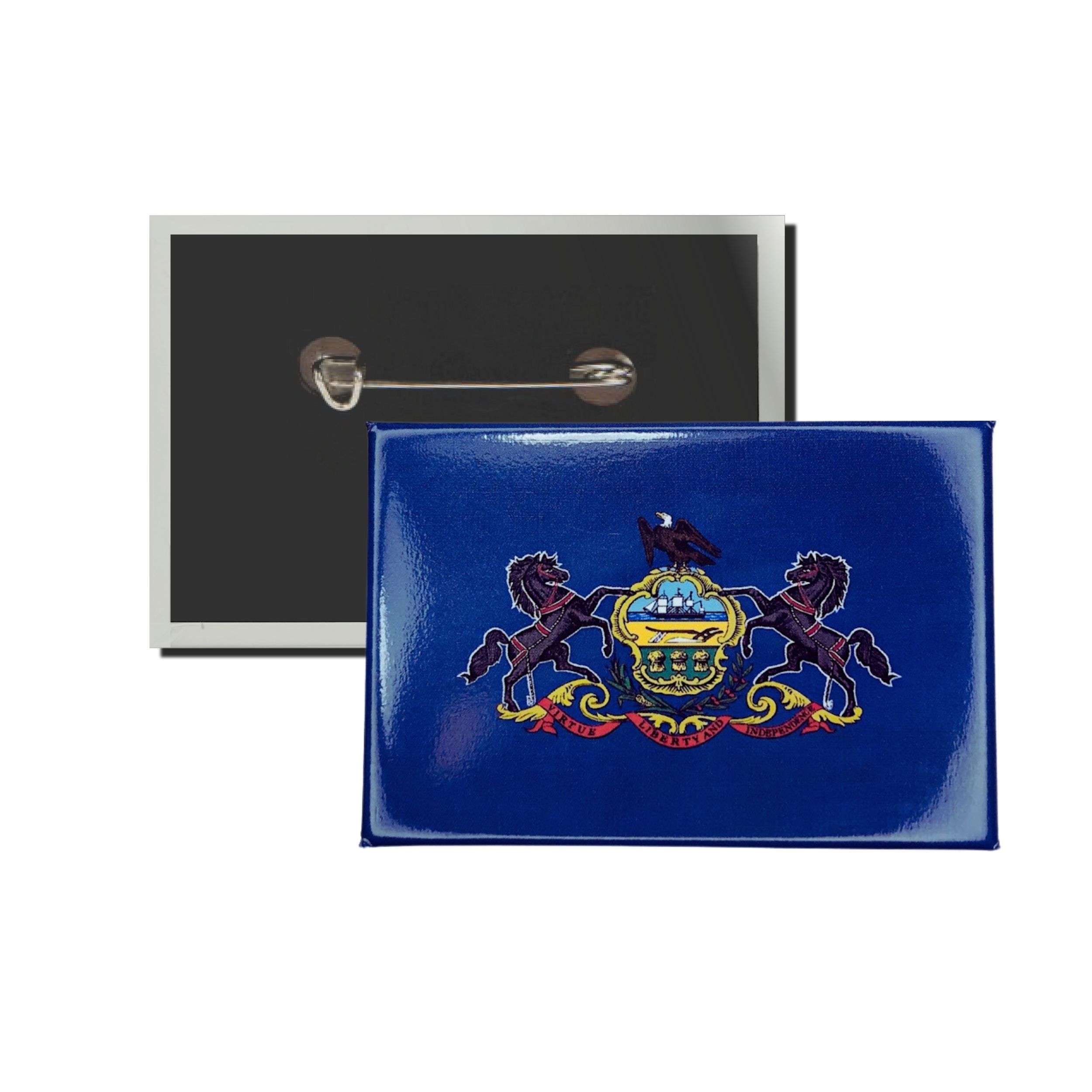 Horizontal Plate - Pennsylvania State Flag - USA– Astur Pins
