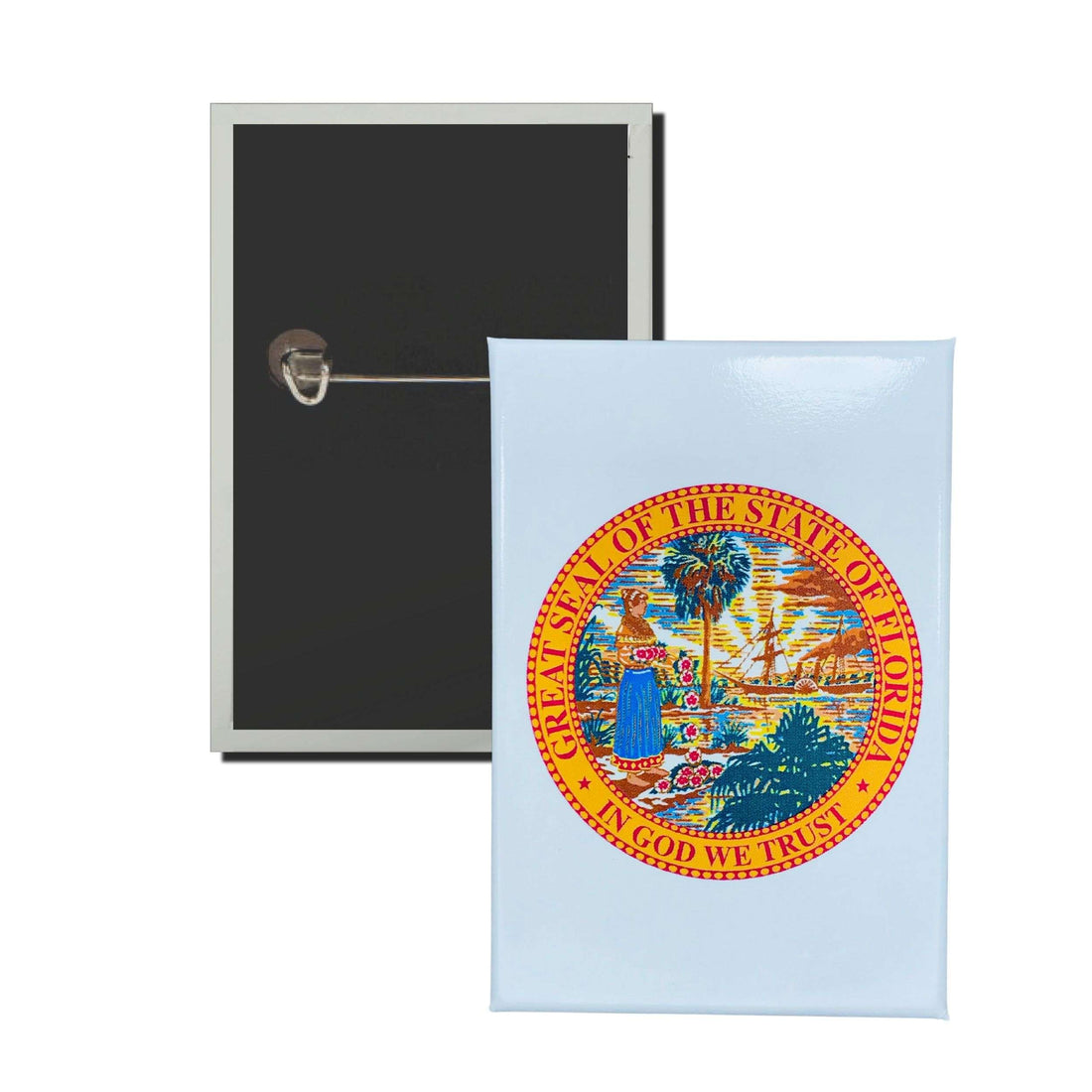Chapa Vertical - Escudo Estado Florida - USA– Astur Pins