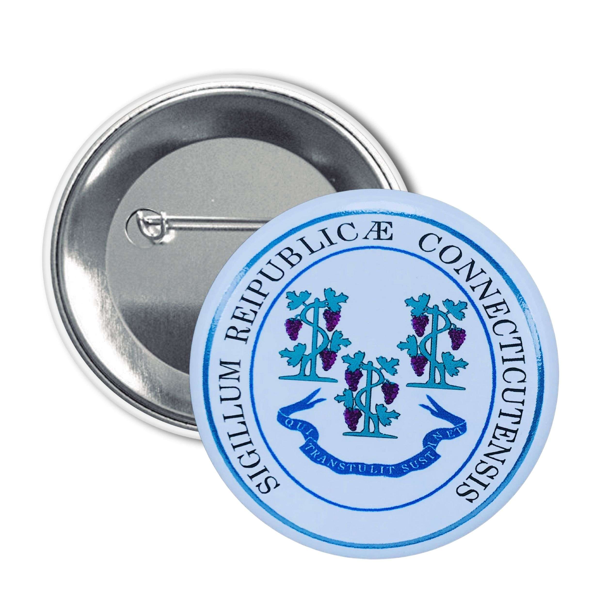 Round Badge - Connecticut State Shield - USA– Astur Pins