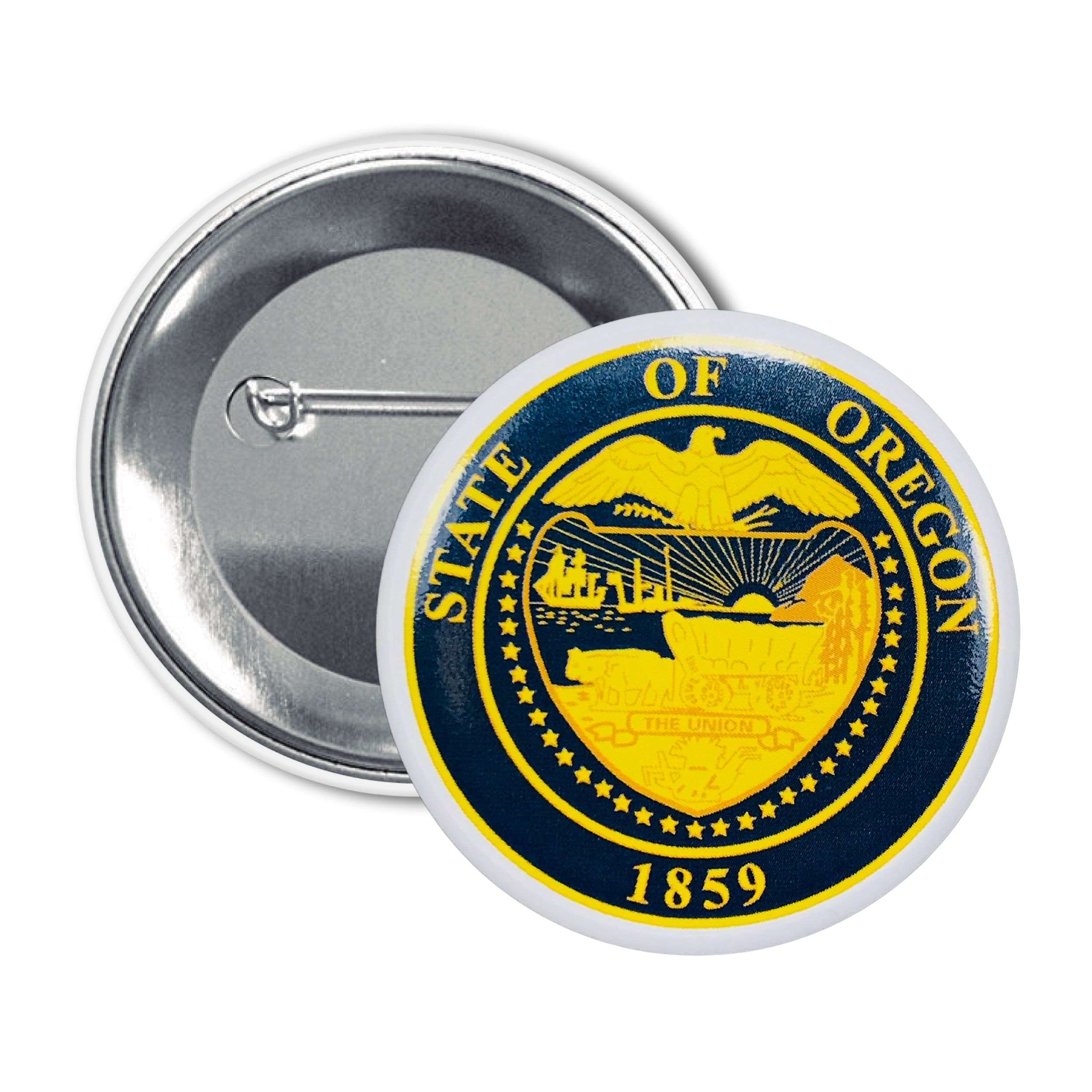 Chapa Redonda - Escudo Estado Oregon - USA– Astur Pins