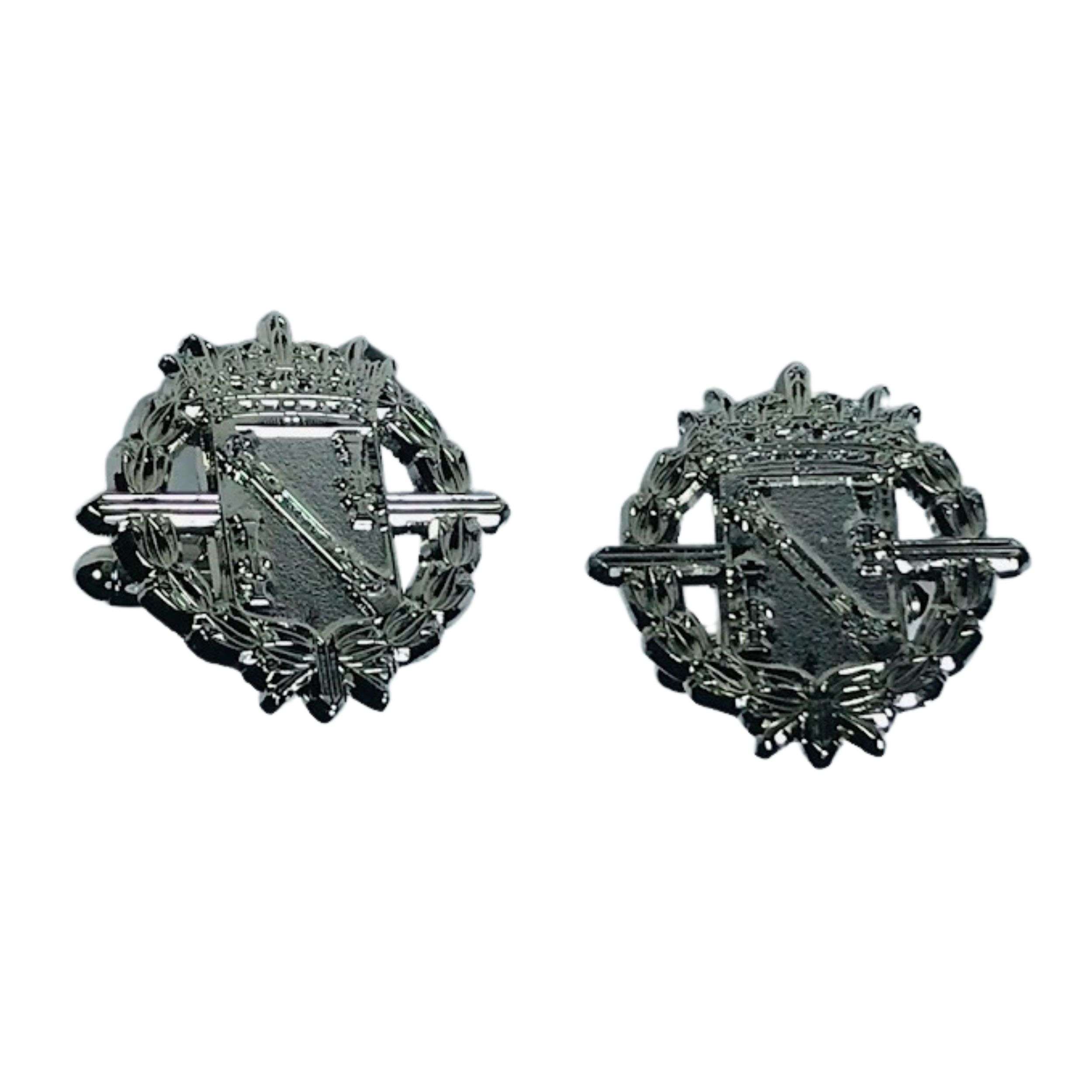 Silver Color Cufflinks - Coat of Arms of Francisco Franco - Spain ...