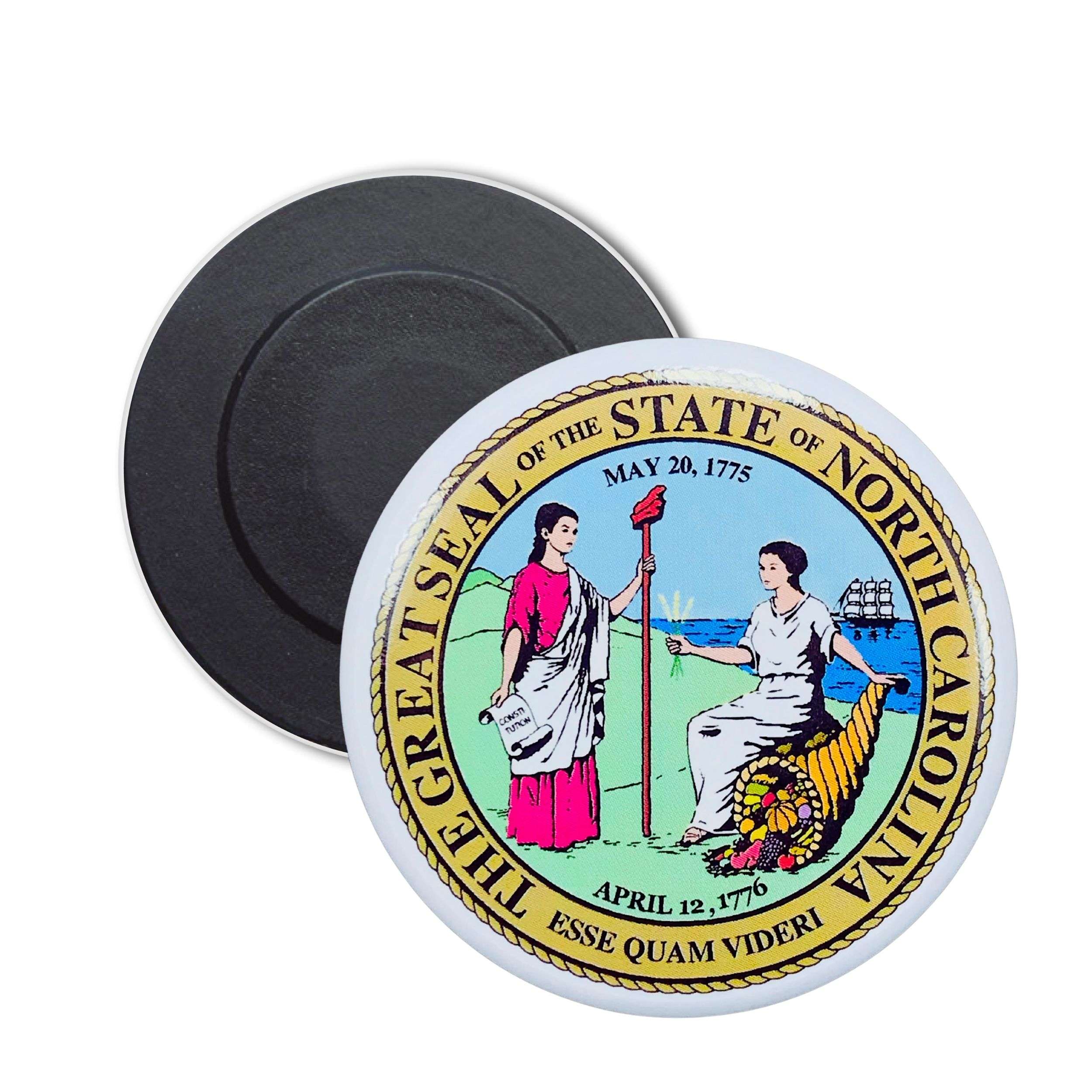 Round Magnet - North Carolina State Shield - USA– Astur Pins