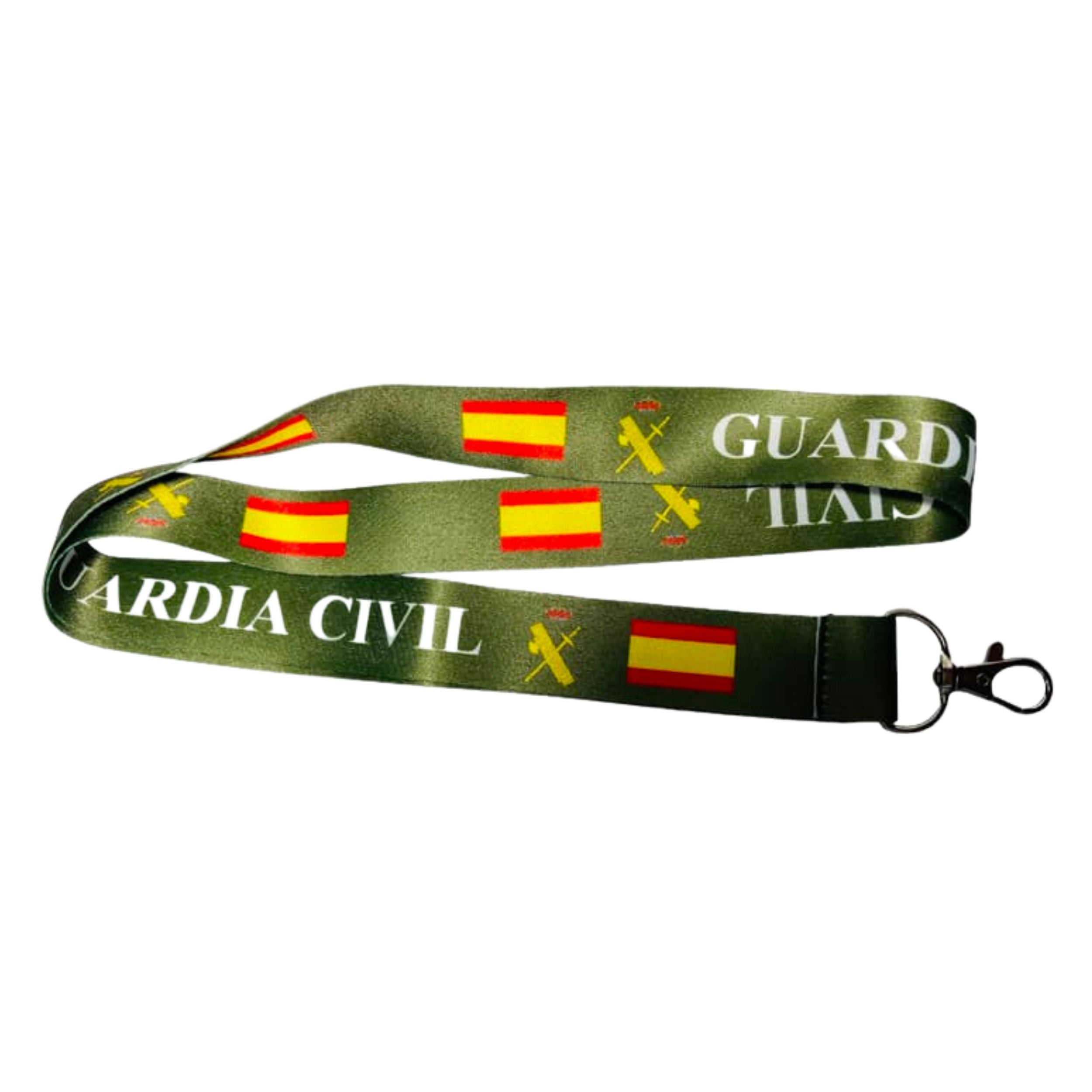Lanyard – Neck Strap – Civil Guard Flag Spain – L007– Astur Pins