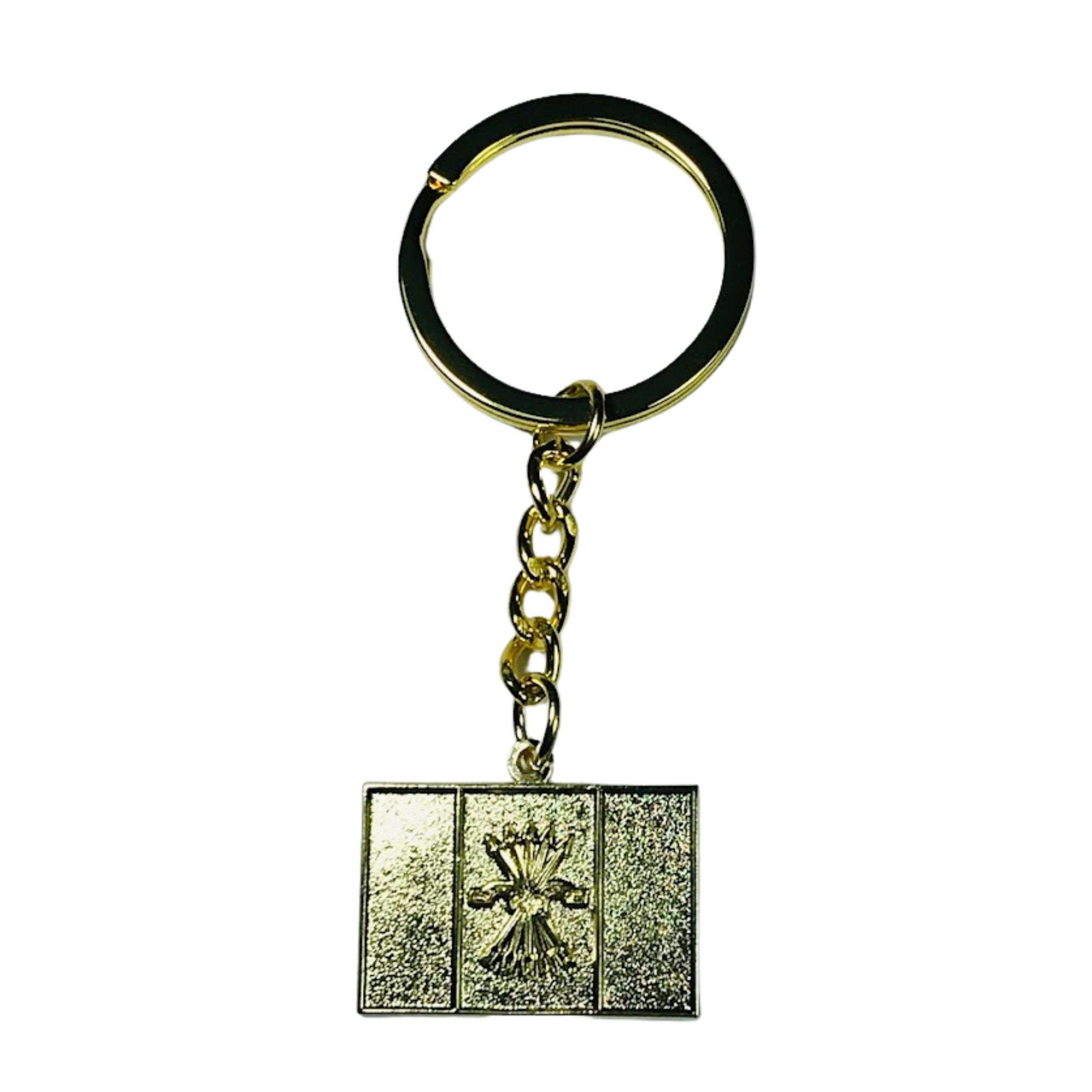 Gold Color Keychain - Falangism Flag (Faith of Las Jons) - Spain– Astur ...