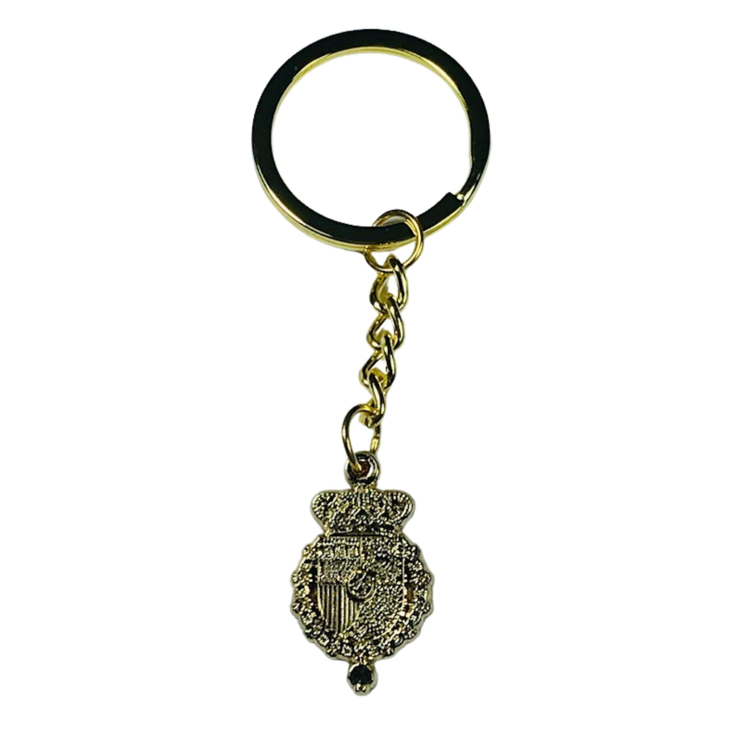 Llavero Color Oro - Escudo de Armas del Rey de España– Astur Pins