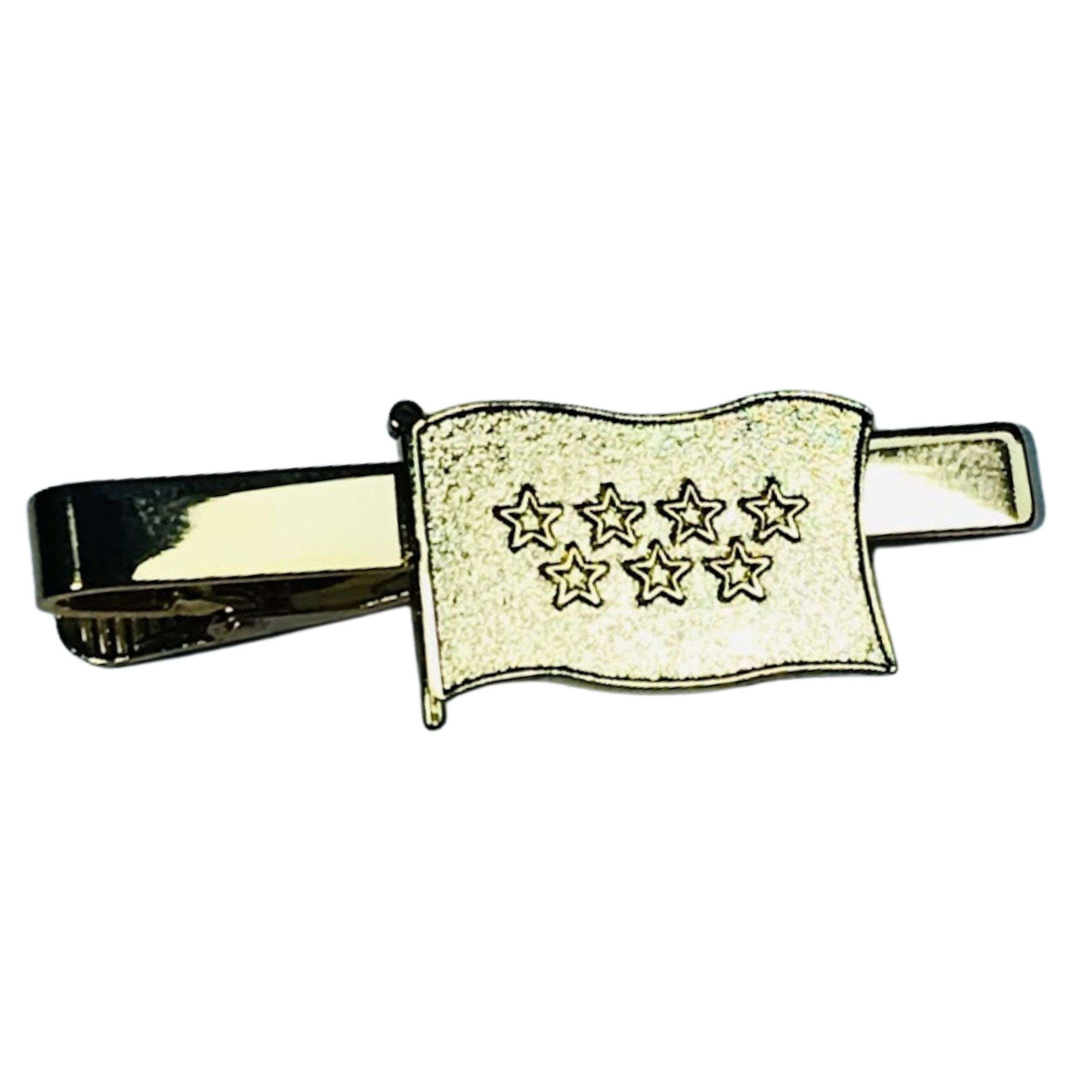 Pisacorbata Color Oro - Bandera de Comunidad de Madrid - España– Astur Pins