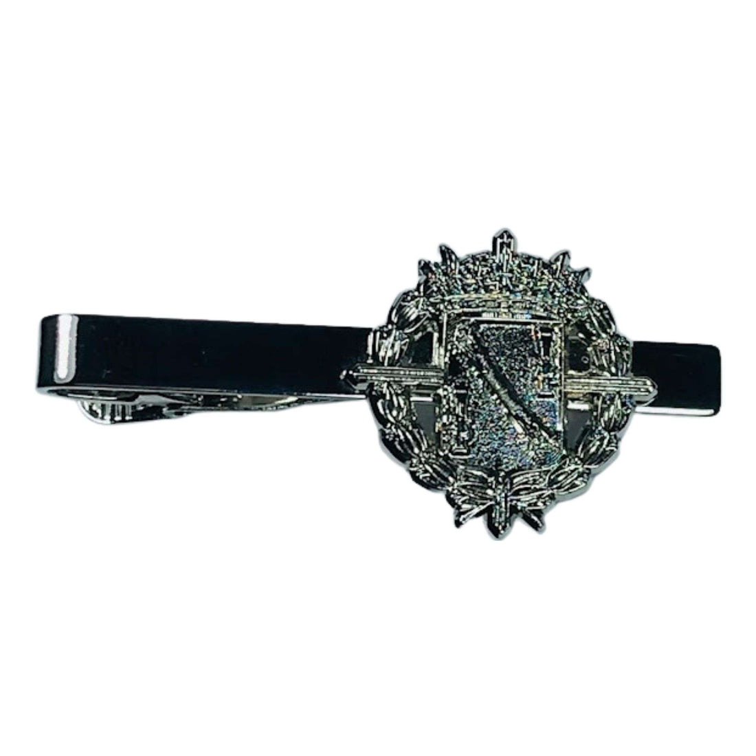 Silver-colored tie clip - Coat of arms of Francisco Franco - Spain ...